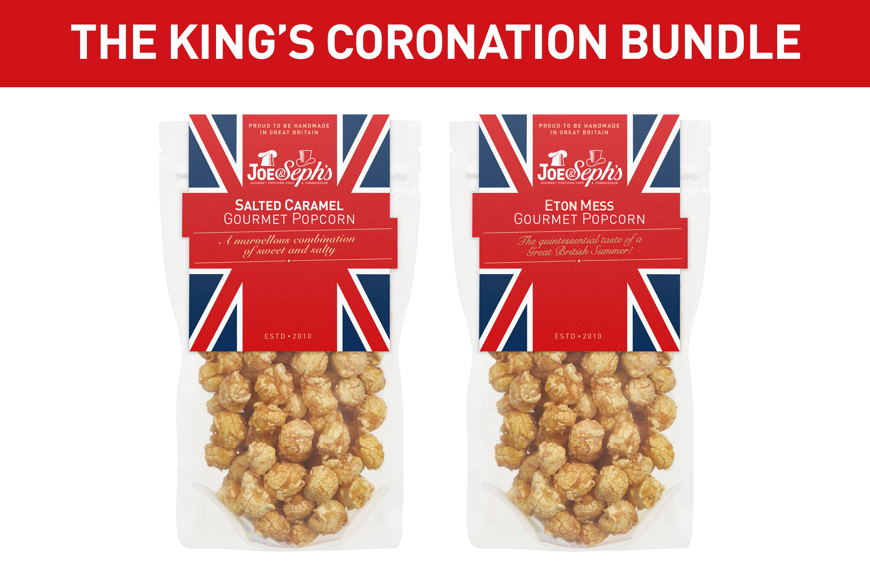The King's Coronation Bundle Popcorn Bundle | Joe & Seph's Popcorn